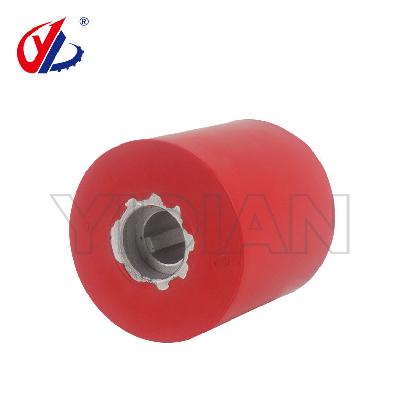 L60mm Rubber Pressure Roller Power Feeder Parts Rubber Power Feed Rollers
