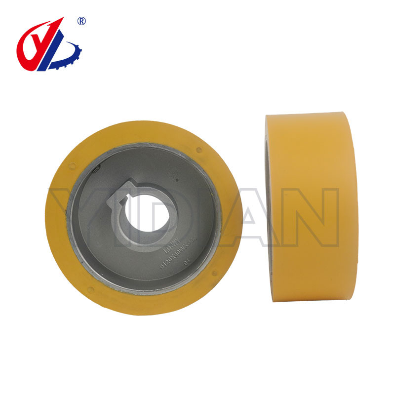 Rubber Feed Roller Wheels D=120 B=30 W=50 For Woodworking Planer Moulders